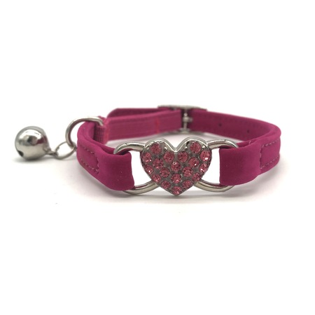 Zgarda pentru pisici, Model inima, Roz - eMAG.ro