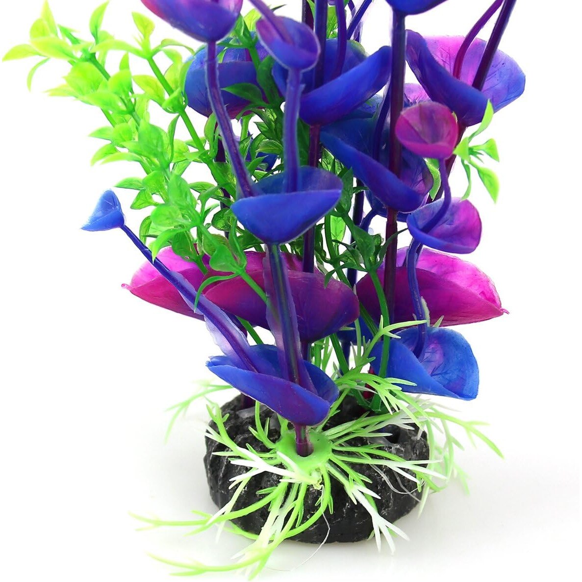 Planta artificiala decorarea acvariului, Plastic, Violet - eMAG.ro