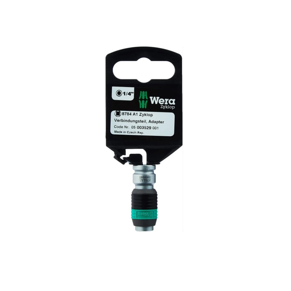 Adaptor pentru biti, Wera 8784 A1 Zyklop, la patrat 1/4 - eMAG.ro