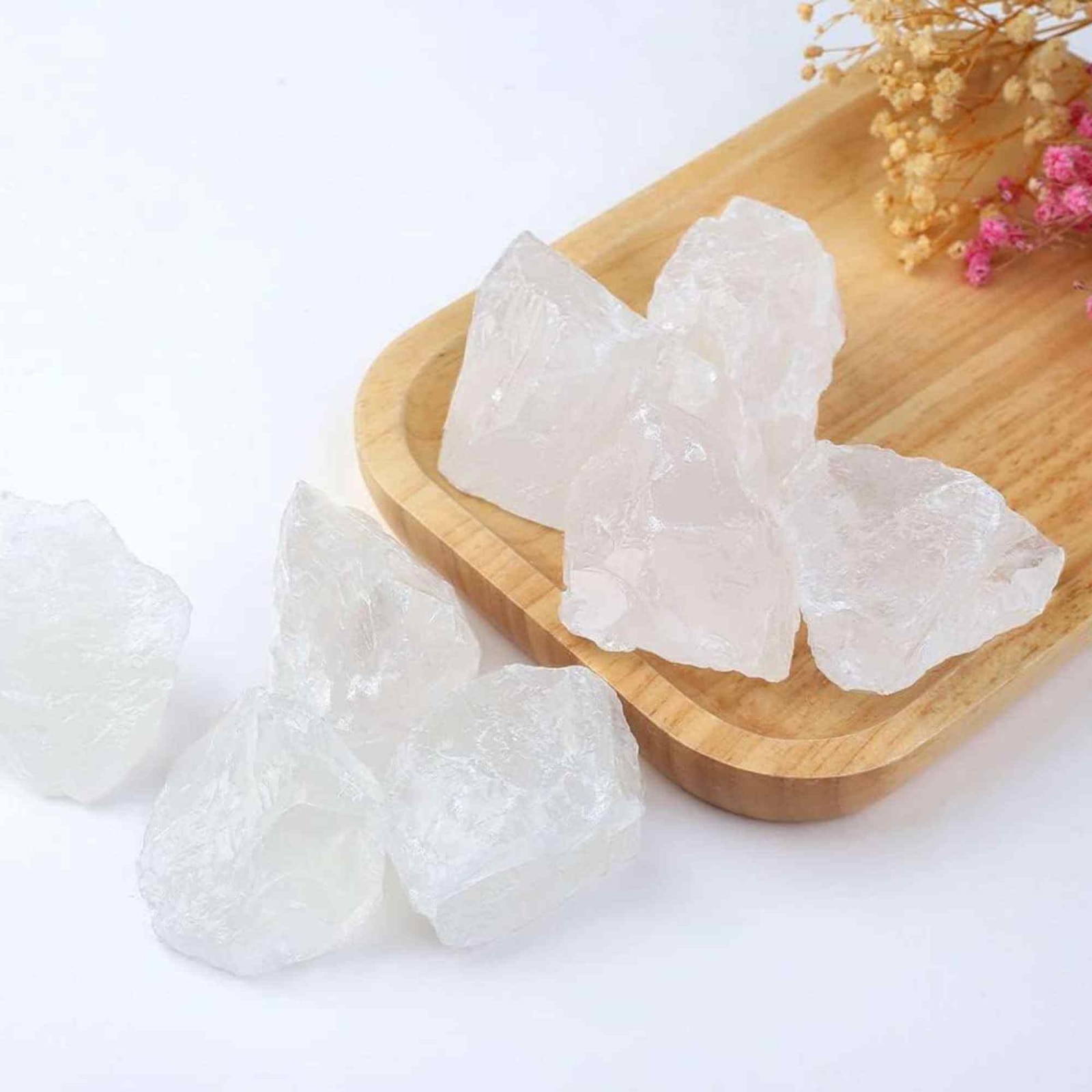 Pietre Brute Naturale din Cuart Transparent - Energie Pura si Protectie ...