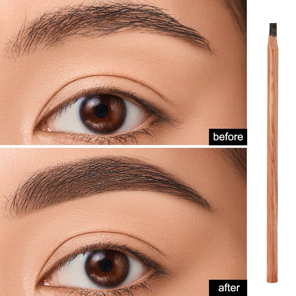 Set 2 creioane pentru sprancene, Jormftte, Negru - eMAG.ro