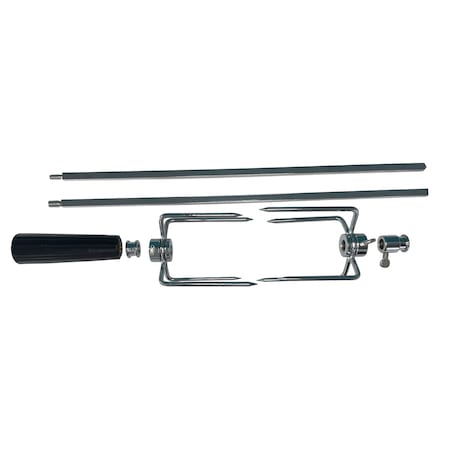 Rotisor, protap, pentru gratar pe gaz sau carbuni, tija 8mm x 820 mm ...