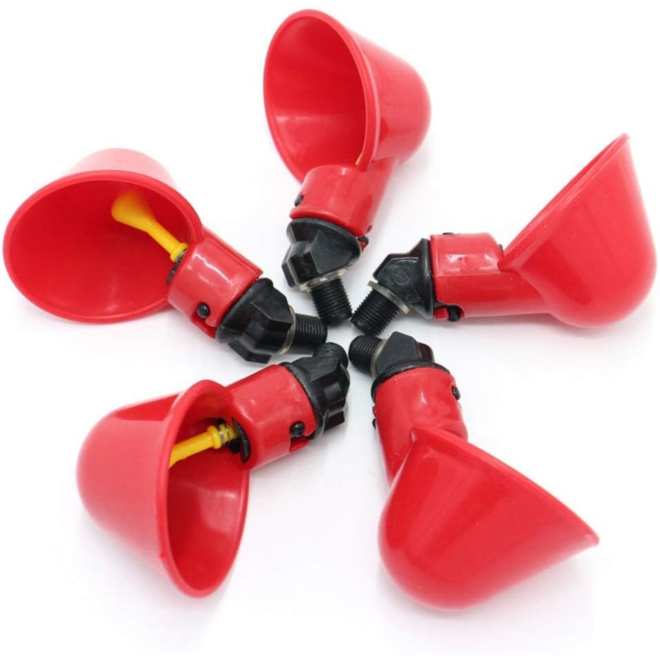 Set 10 adapatoare automate pentru pasari, Plastic, 8.5 x 4.9 x 4.5cm ...