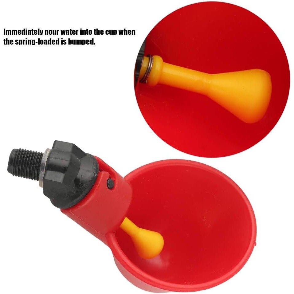 Set 10 adapatoare automate pentru pasari, Plastic, 8.5 x 4.9 x 4.5cm ...