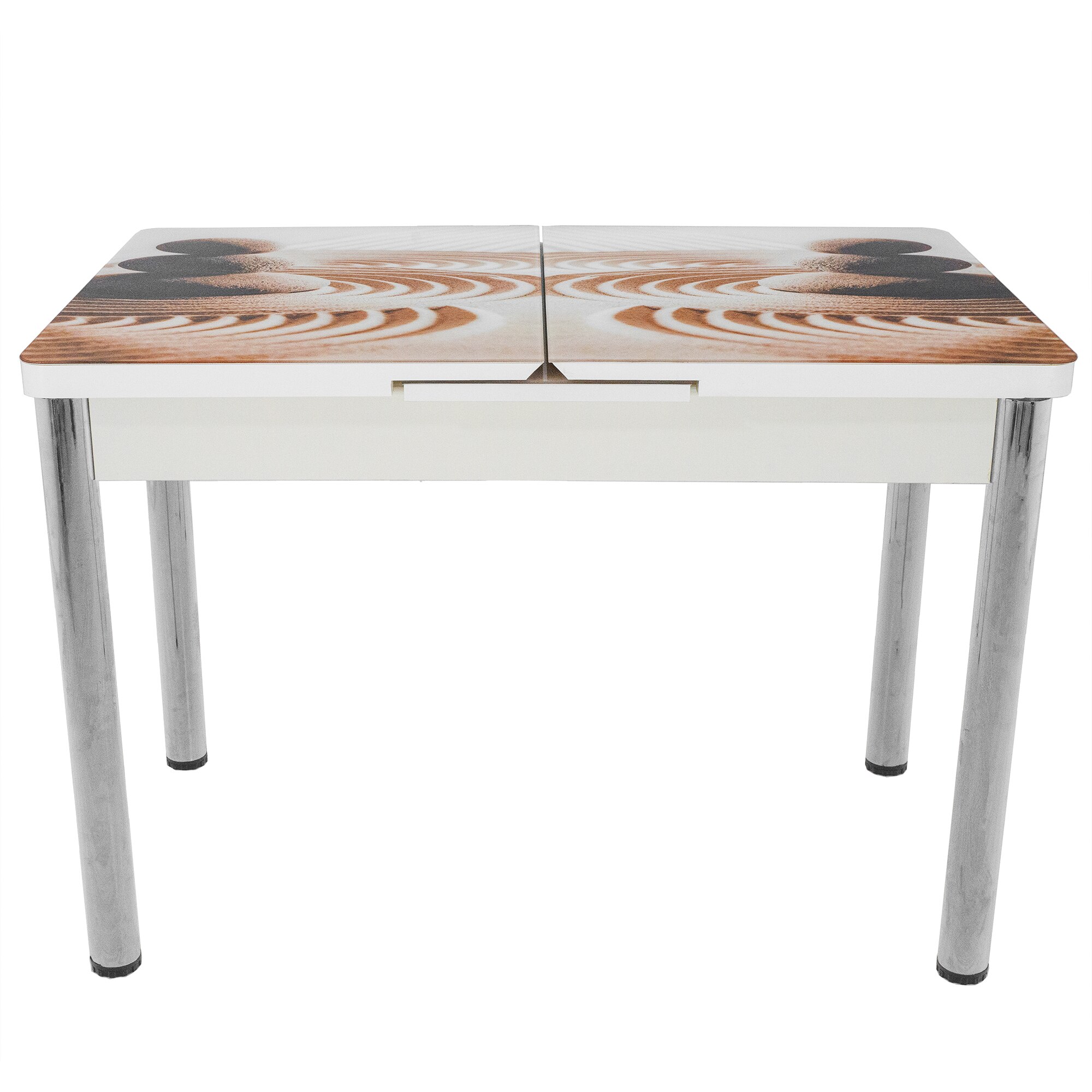 Set masa San Marino cu 4 scaune, DENVER, extensibila, model Nisip, blat ...