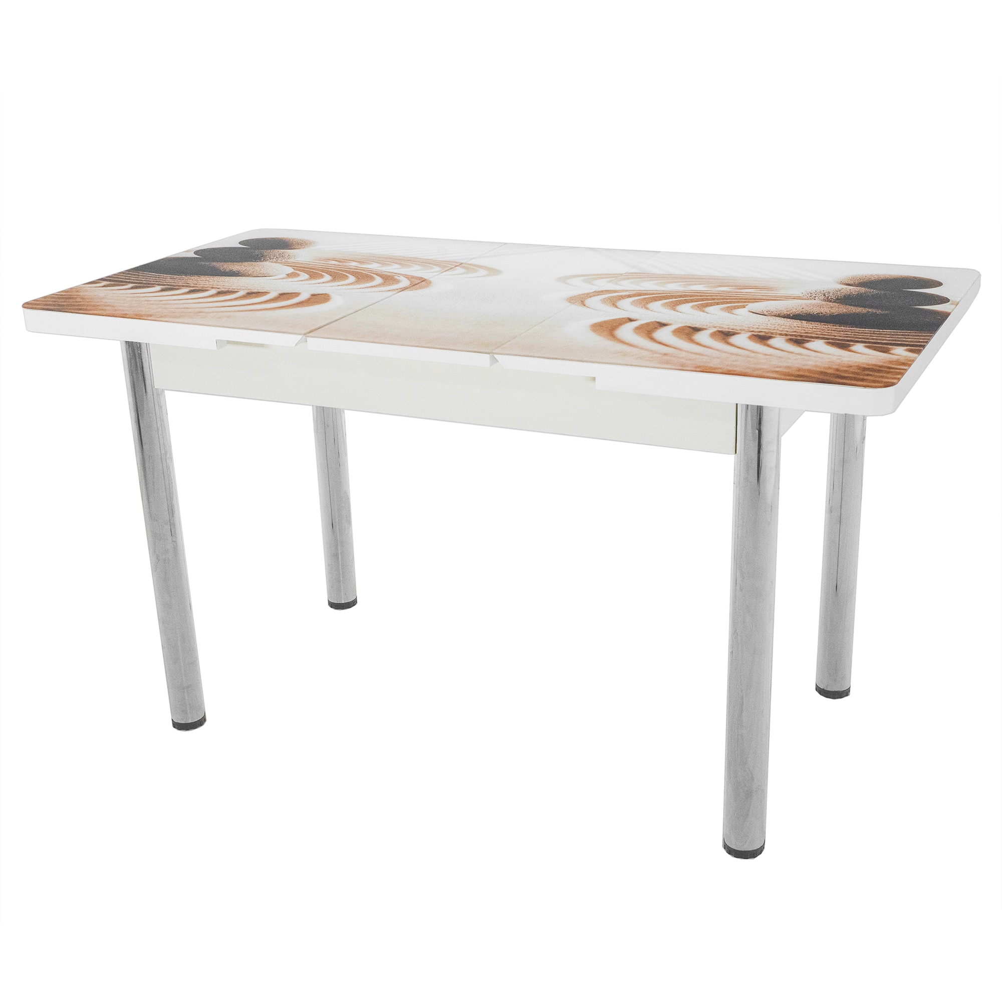 Set masa San Marino cu 4 scaune, DENVER, extensibila, model Nisip, blat ...