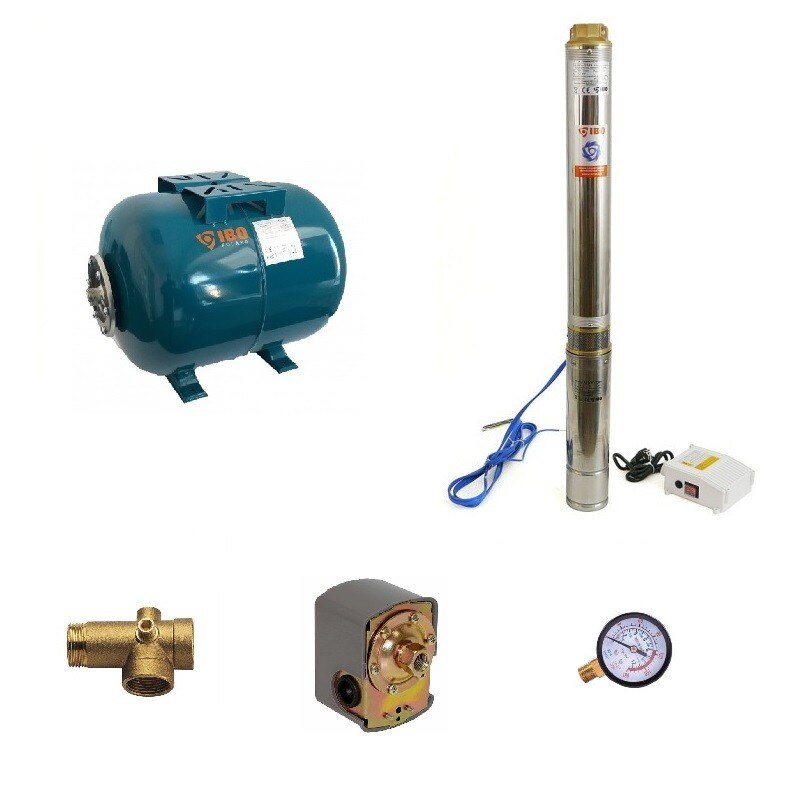 KIT Hidrofor, H103M, cu pompa 4SDm 6/14, 2.2kW, Vas expansiune 24 Litri ...