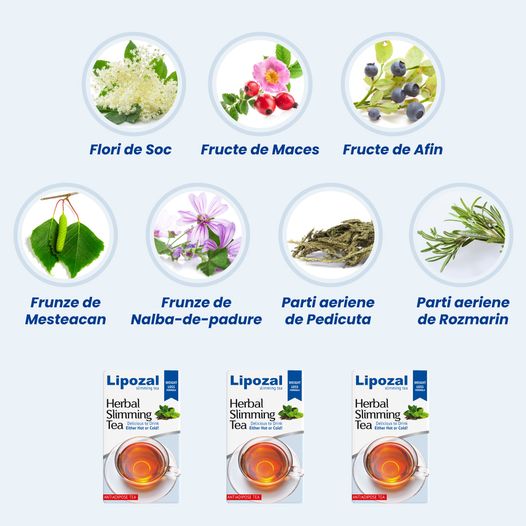Ceai pentru slabit, Lipozal, 100g - eMAG.ro