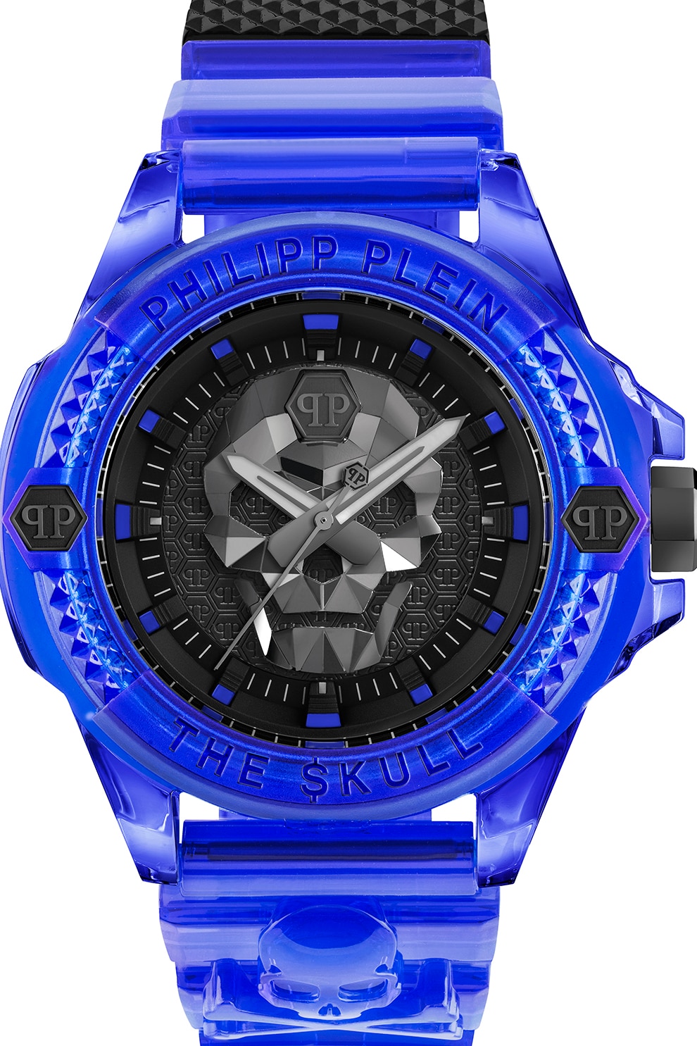 Philipp Plein, Ceas quartz cu detalii logo, Albastru - eMAG.ro