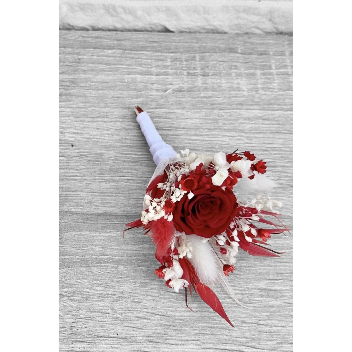 Floare de piept, cocarda, Mini roza criogenata si Plante naturale ...