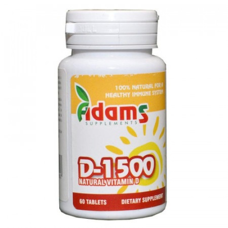 Vitamina D Naturala 1500 UI Adams Vision - eMAG.ro