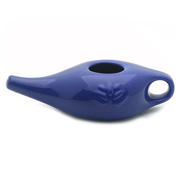 Irigator nazal, Yoga Jala Neti Pot, GOM DESIGN, Albastru Nordic ...