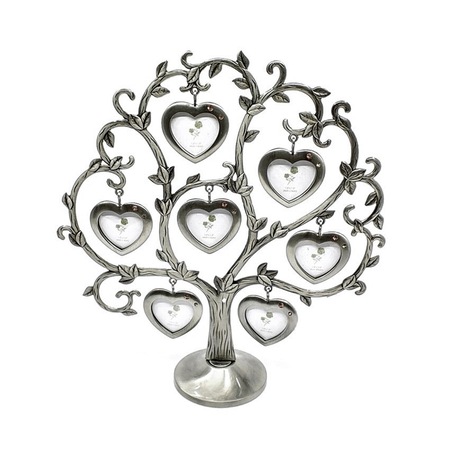 Rama foto cu 7 poze inima - forma copacul vietii, 27 cm - eMAG.ro