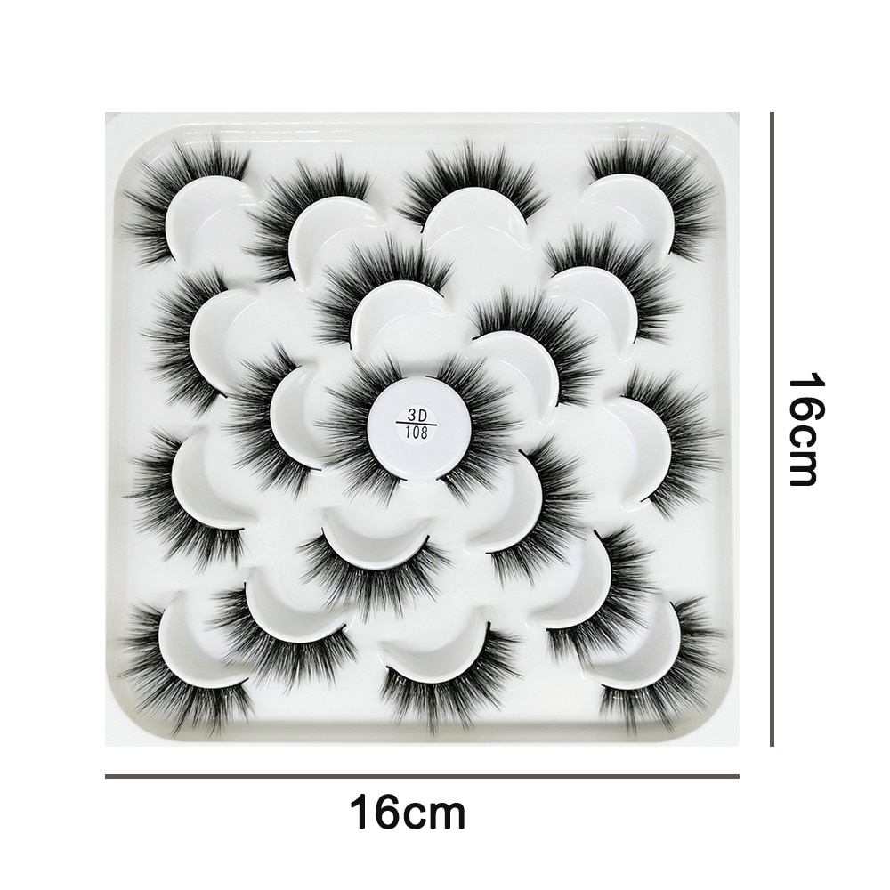 Set 10 perechi gene false 3D, Mmgoqqt, Negru - eMAG.ro