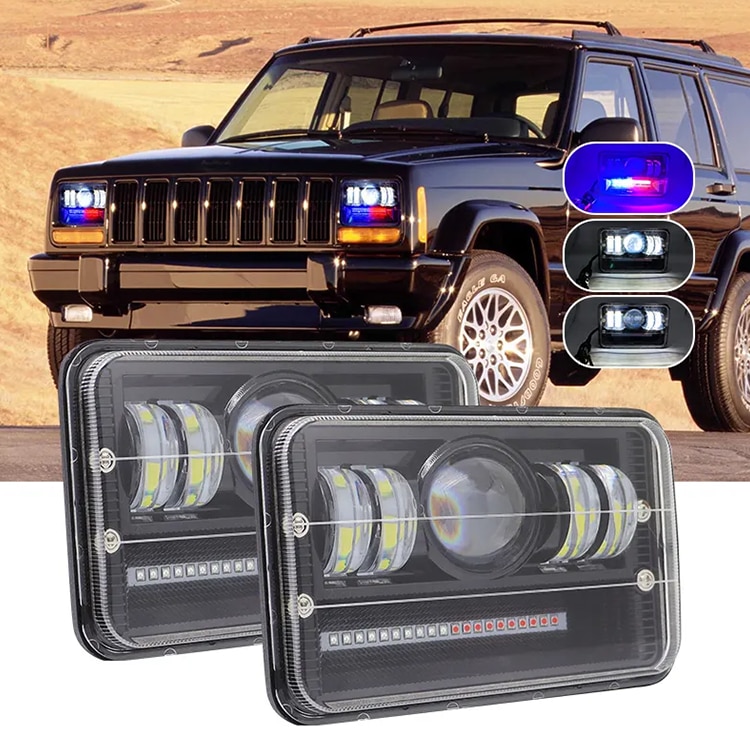 Set 2 x proiectoare auto LED lupa, 240W/set, 14000 lumeni - eMAG.ro