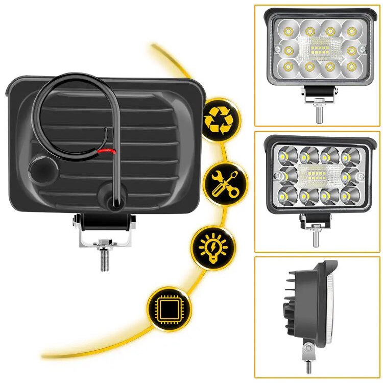Set 2 Proiectoare auto, 120W, 20 LED SMD - eMAG.ro