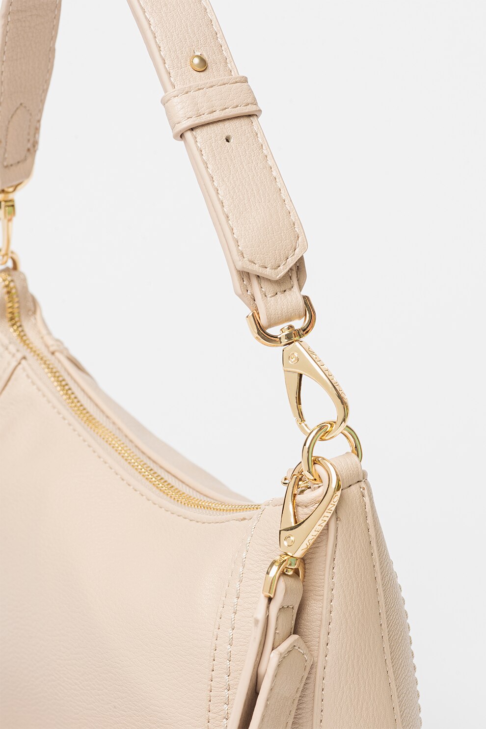 Valentino Bags, Geanta hobo de piele ecologica, Bej - eMAG.ro