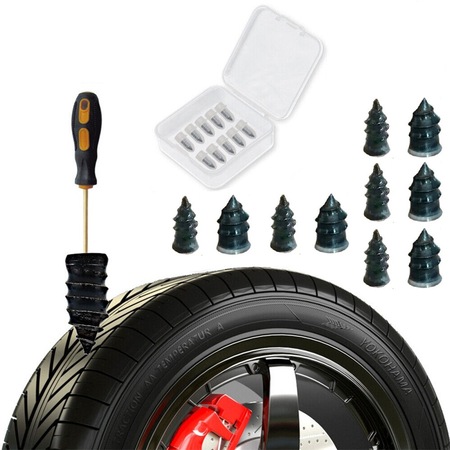 Set 10 stifturi, kit vulcanizare auto pentru reparatie pana anvelope ...