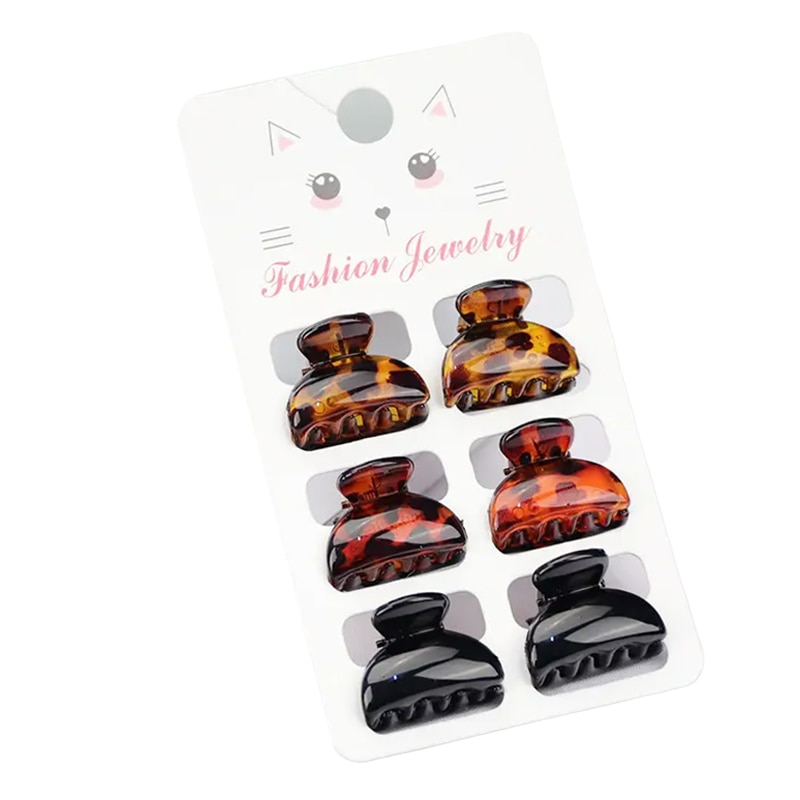 Set clesti de par, 6 bucati, design practic si elegant, model clama, M1 ...