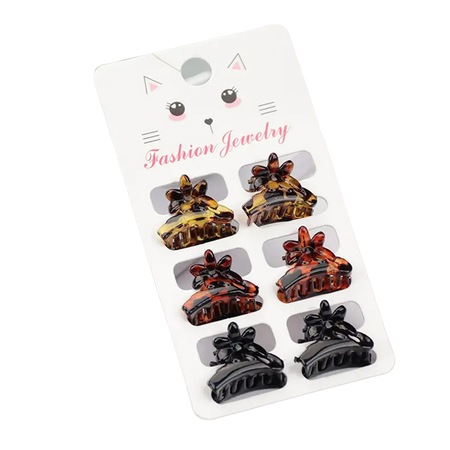 Set clesti de par, 6 bucati, design practic si elegant, model floare ...