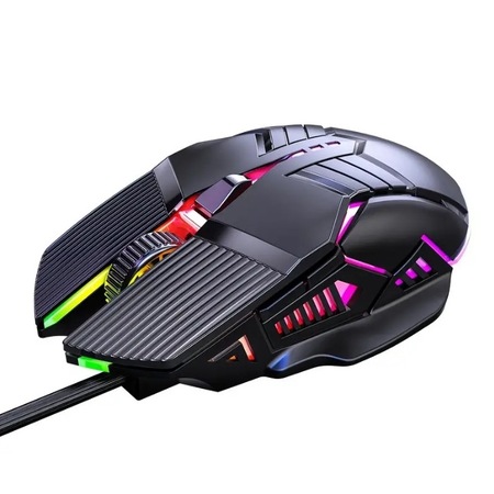 Mouse gaming negru sound cu fir, 6 butoane, iluminat - eMAG.ro