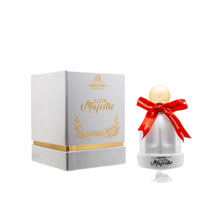 Set Apa de Parfum, de Dama, Escent Majestic Fleur, 100 ml cu Breloc ...