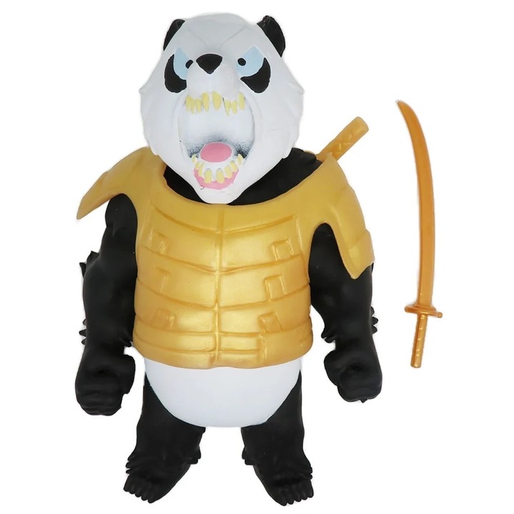Figurina Monster Flex Combat, Monstrulet care se intinde, Samurai Panda ...