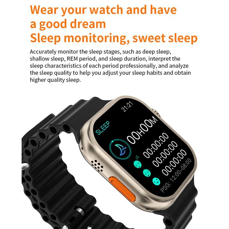 Ceas smartwatch inteligent SMARTIX® S8 Ultra, 1.96 inch, 200 mAh ...