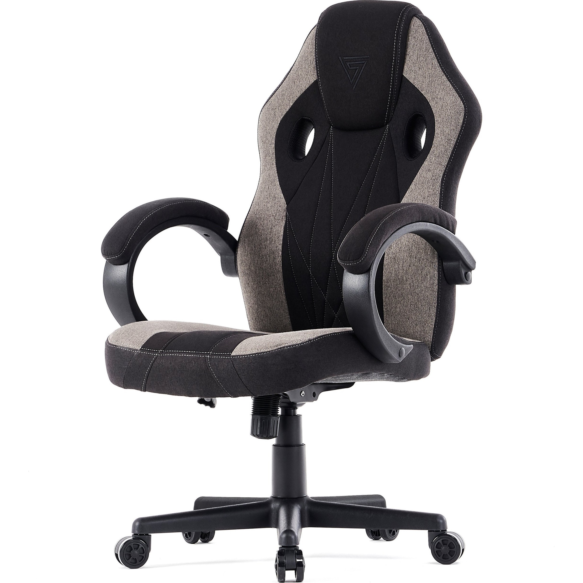 Scaun gaming SENSE7 Prism, material textil, 120 kg, Negru/Gri - eMAG.ro