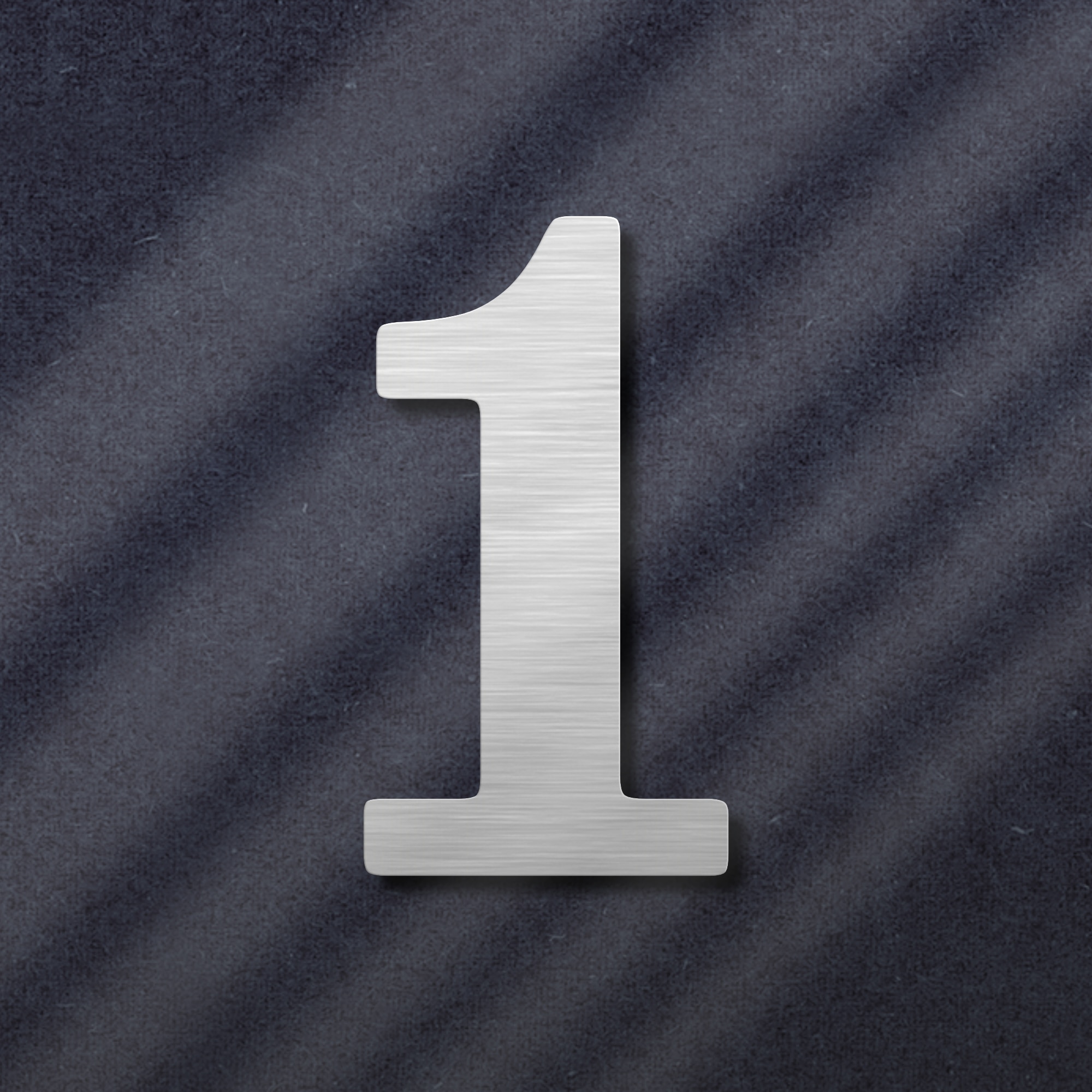 Numar casa/apartament, Cifra 1, 6x3,3 cm, ABS, Argintiu Mat - eMAG.ro