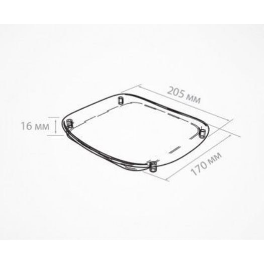 Restiera din plastic transparent, 157x157 mm - eMAG.ro