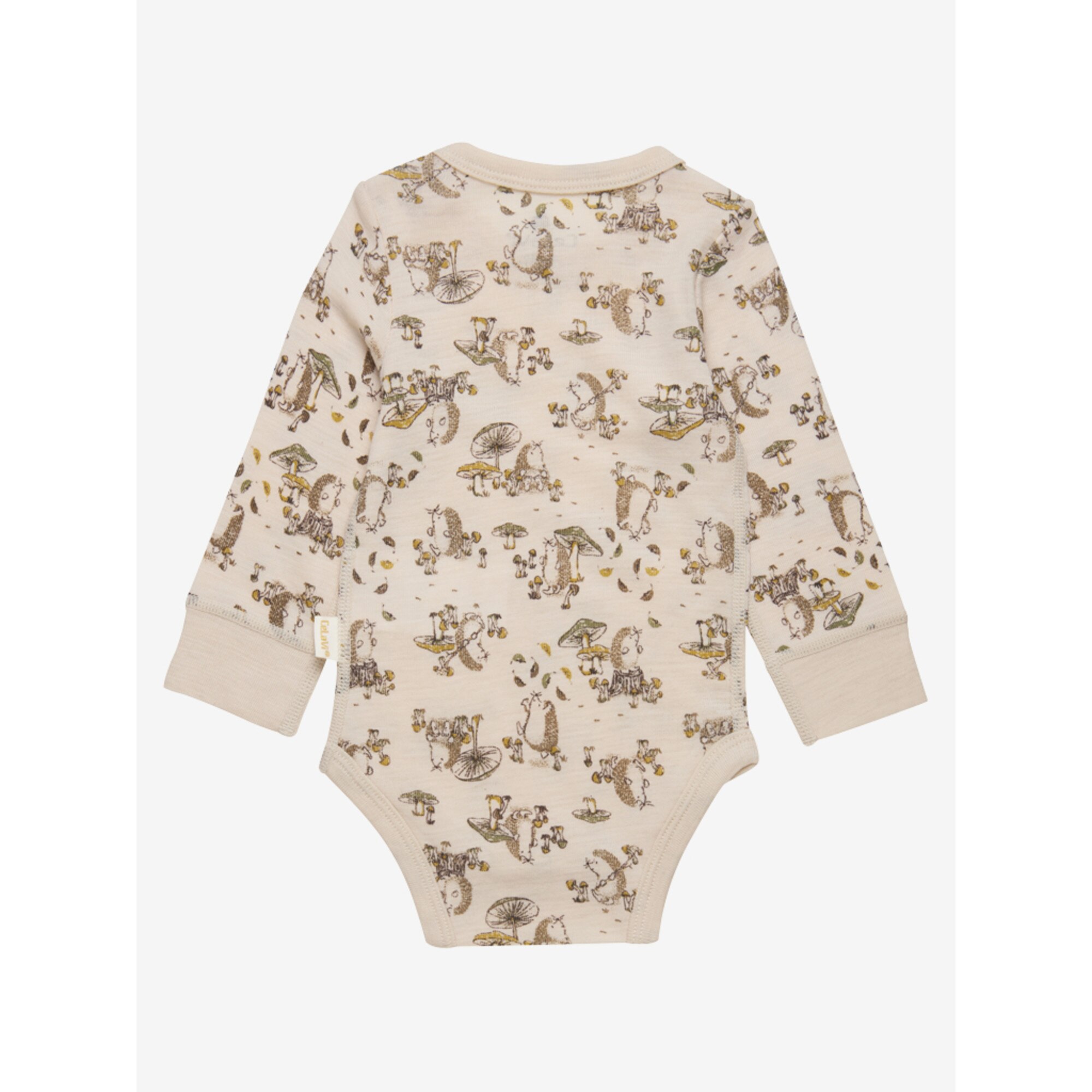 Body cu model din lana cu maneci lungi, 1-2 ani, 80 - Crem - eMAG.ro