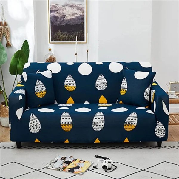 Husa Elastica Moderna pentru Canapea 3 Locuri cu 1 Fata de Perna, cu ...