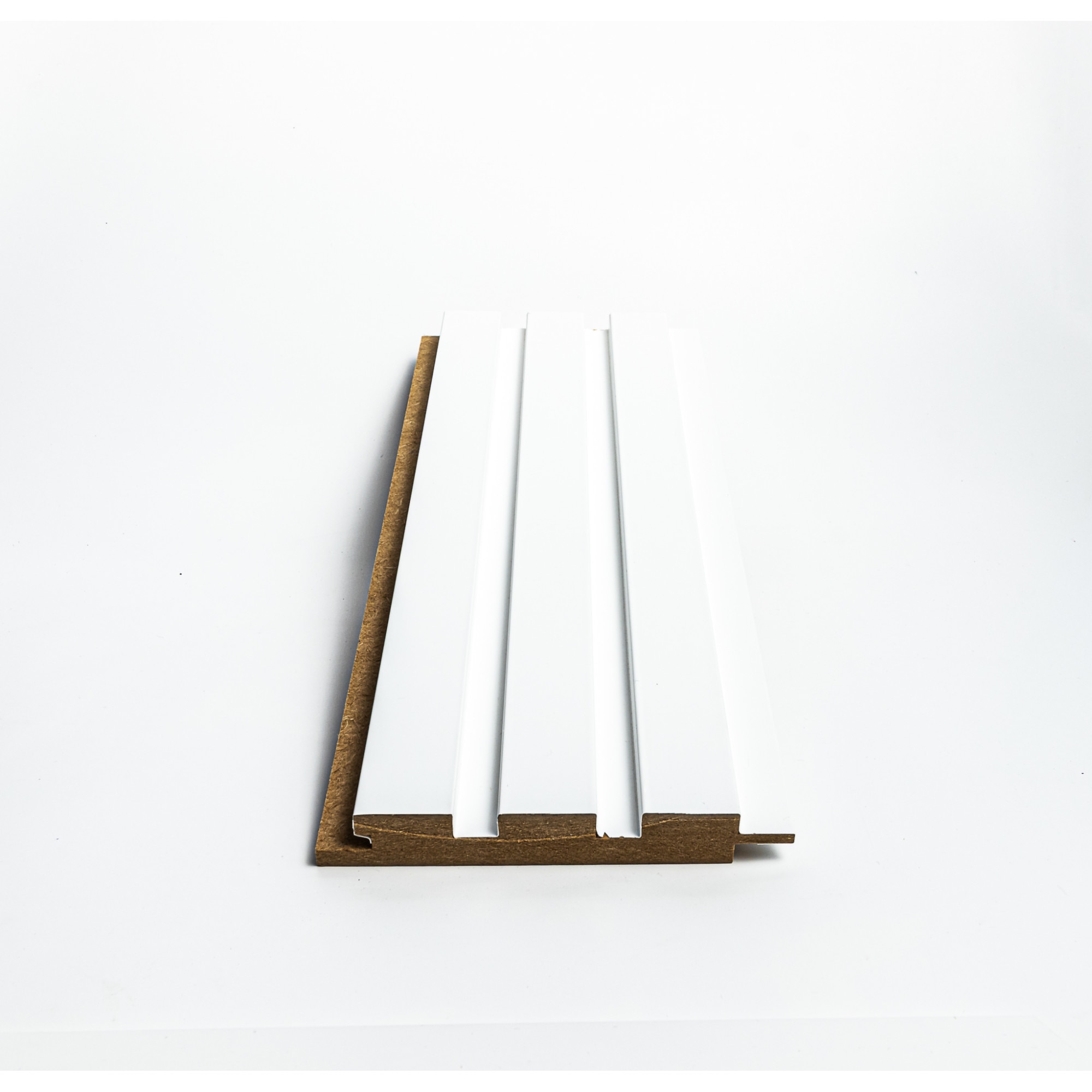 Riflaj Decorativ MDF, Soft, Alb, 280x12,1x1,8 cm - eMAG.ro