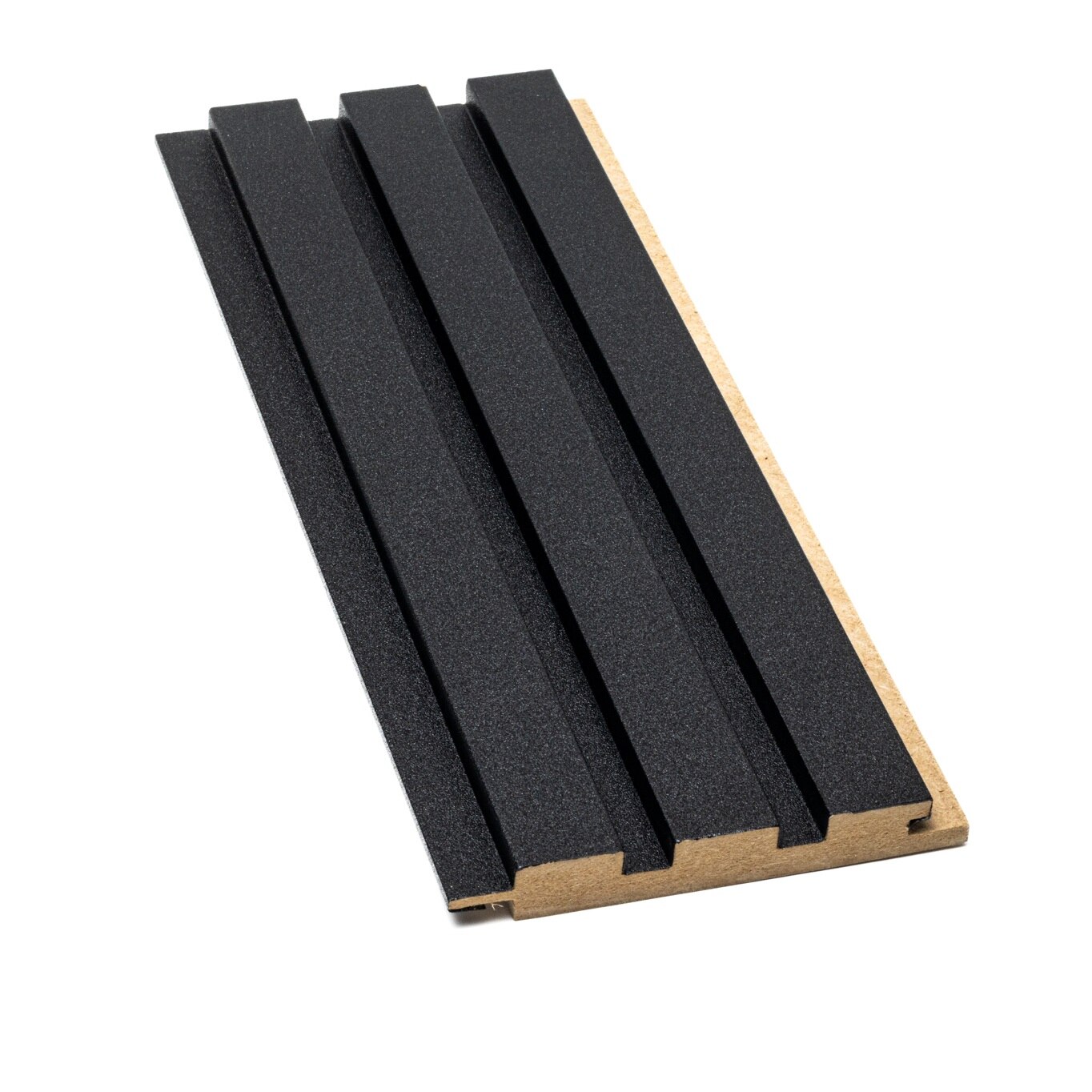 Riflaj Decorativ MDF, Negru, Structurat, 280x12,1x1,8 cm - eMAG.ro