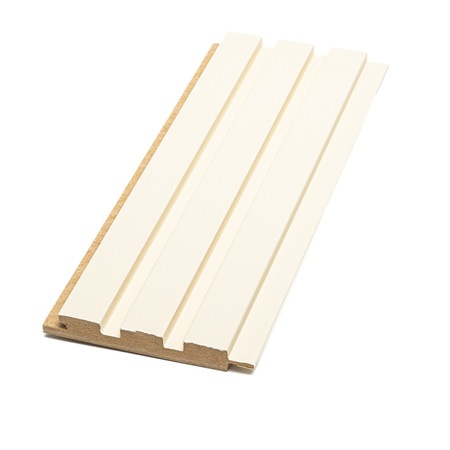 Riflaj Decorativ, MDF, Crem, Structurat, 280x12,1x1,8 cm - eMAG.ro