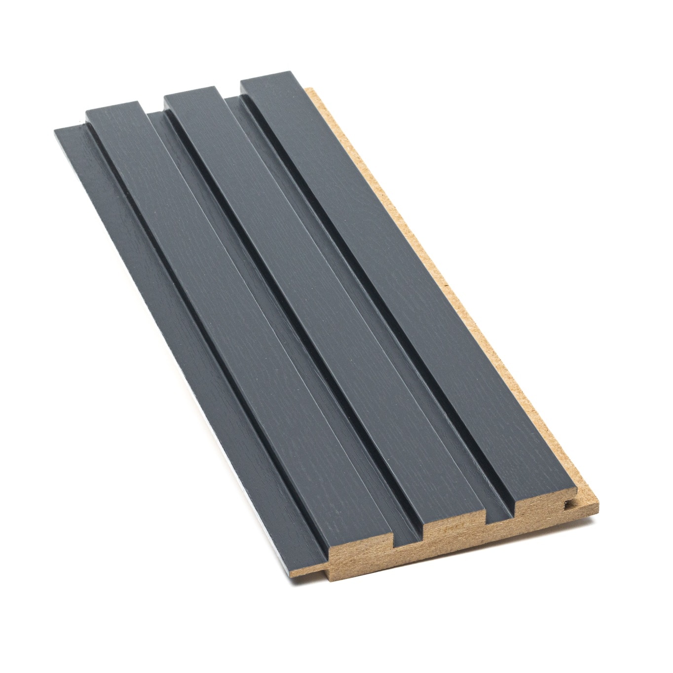 Riflaj Decorativ, MDF, Wood, Antracit, 280x12,1x1,8 cm - eMAG.ro