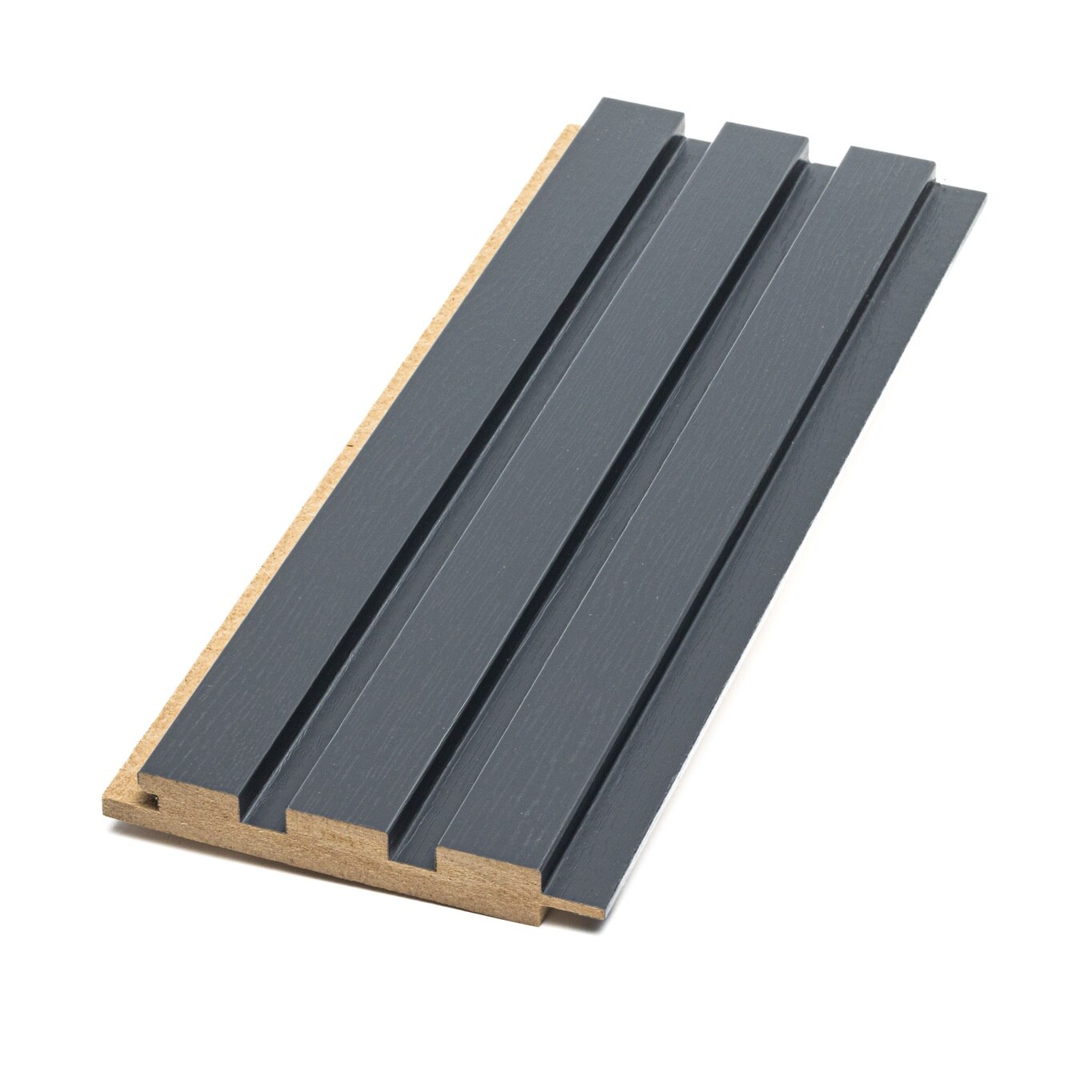 Riflaj Decorativ, MDF, Wood, Antracit, 280x12,1x1,8 cm - eMAG.ro