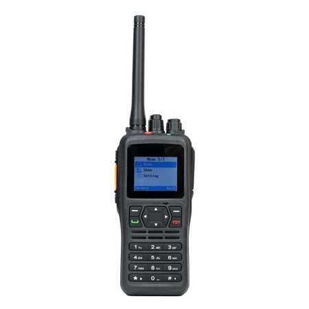Statie radio portabila PNI DMR R500, UHF VHF, 5W, GPS, mod analog si ...