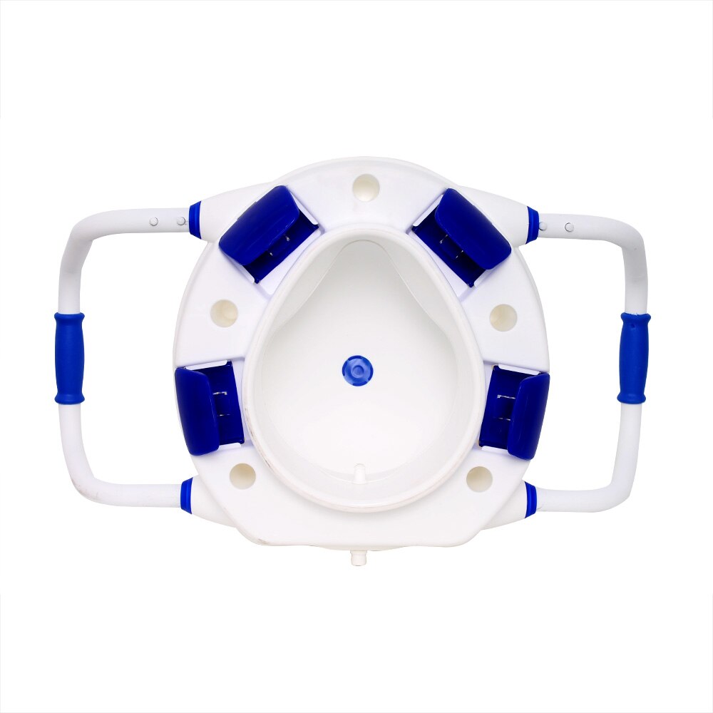 Inaltator toaleta alb cu manere si capac inaltime 11 cm, cu clipsuri ...