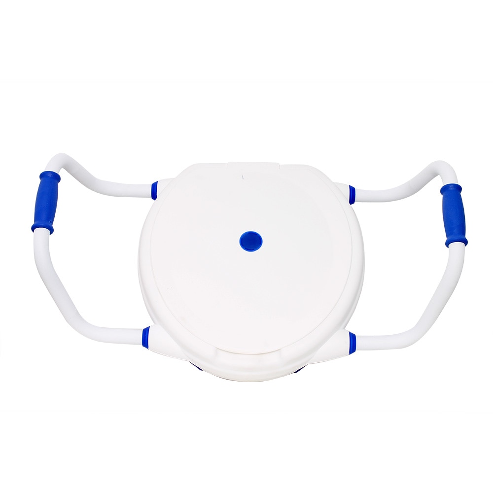 Inaltator toaleta alb cu manere si capac inaltime 11 cm, cu clipsuri ...