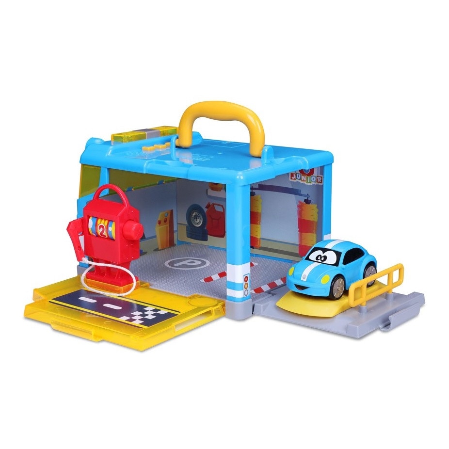 Garaj pliabil cu masinute, BBurago, Multicolor, 18 m+ - eMAG.ro