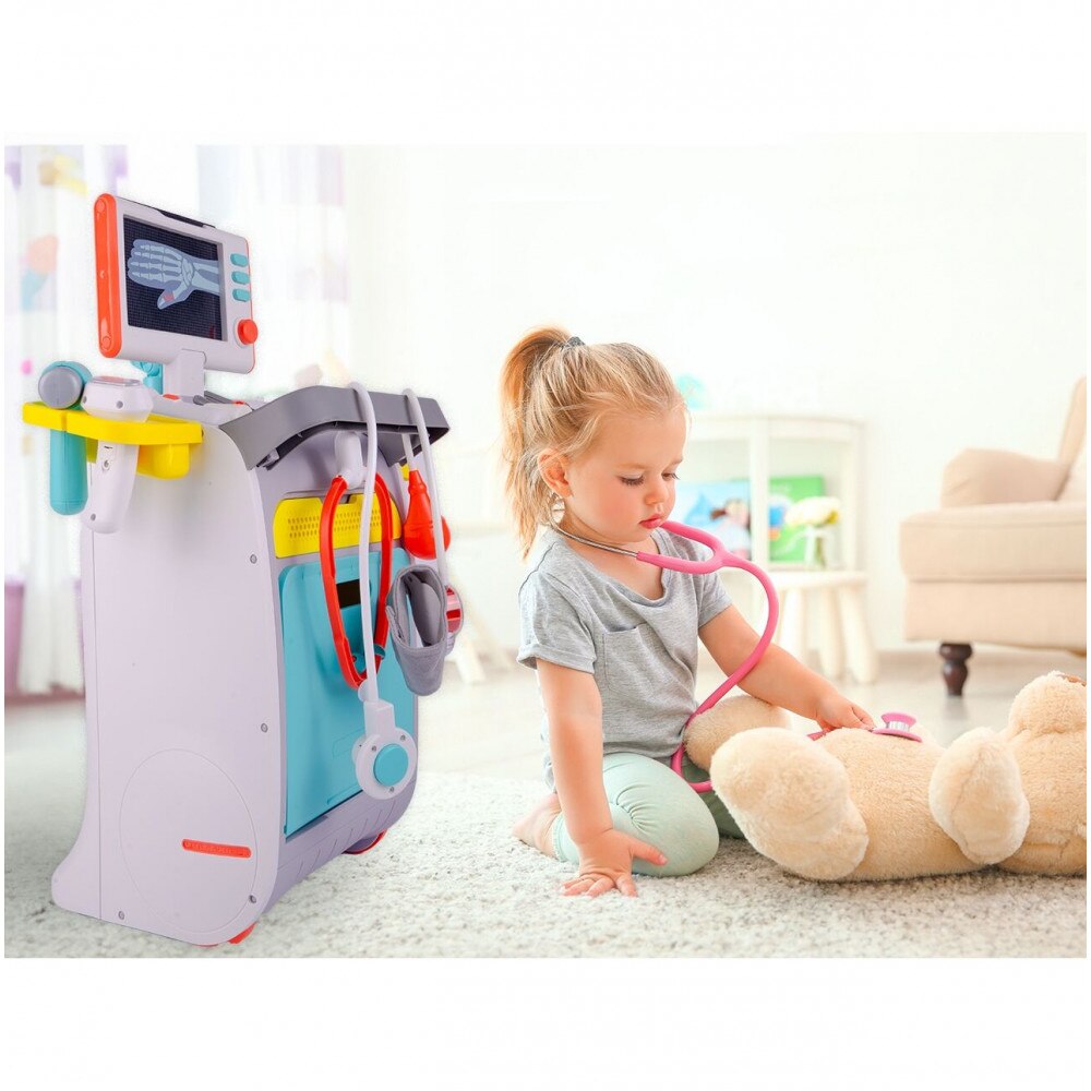 Set medical pentru copii Little Doctor Cart X-ray - eMAG.ro