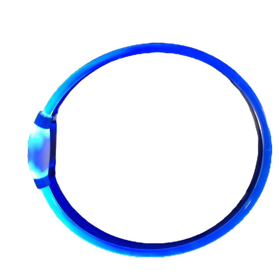 Zgarda pentru caini, LED, 70cm, Albastru - eMAG.ro