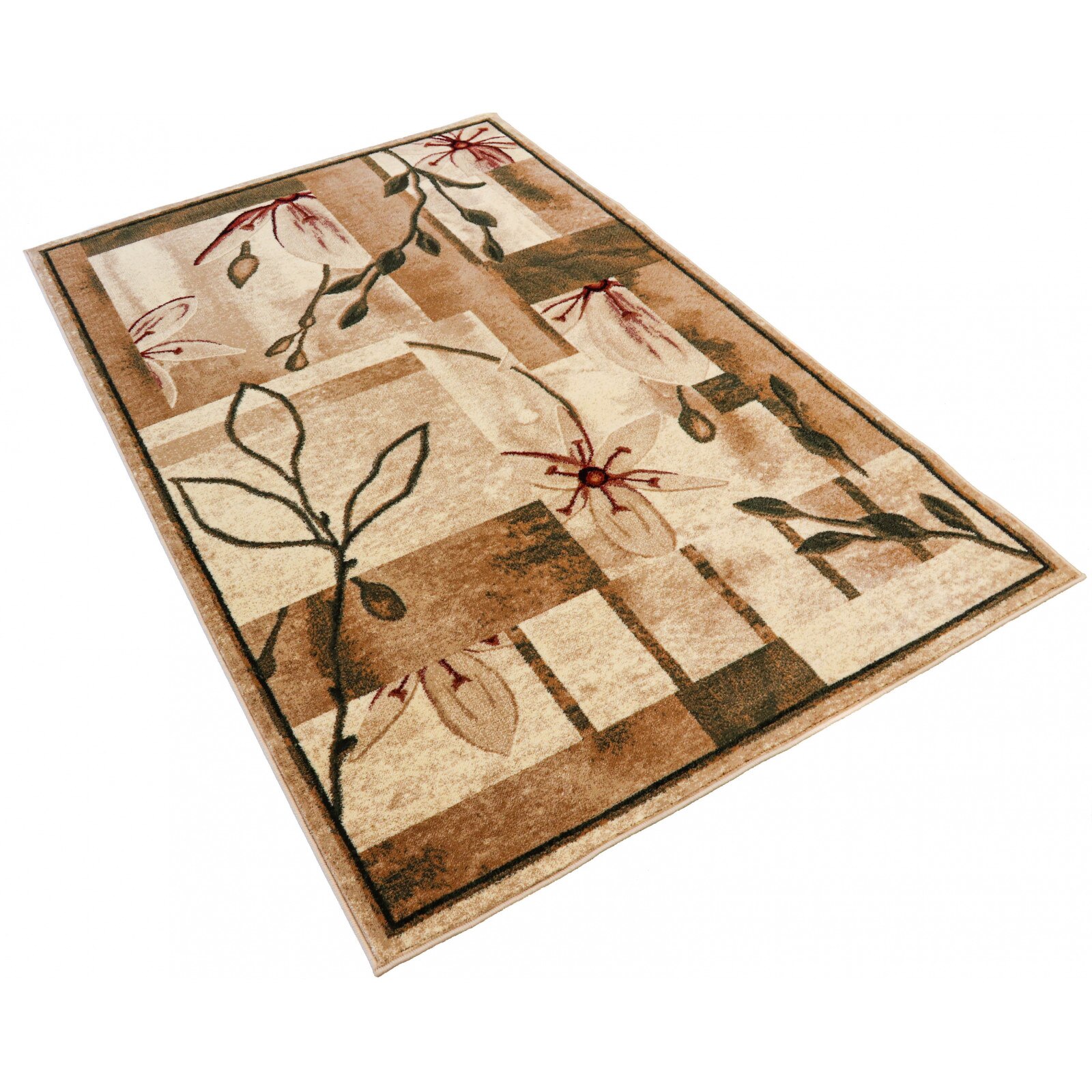 Covor Dreptunghiular, Model Lotos 1510, Crem/Bej Crem/Bej 60 x 110 ...