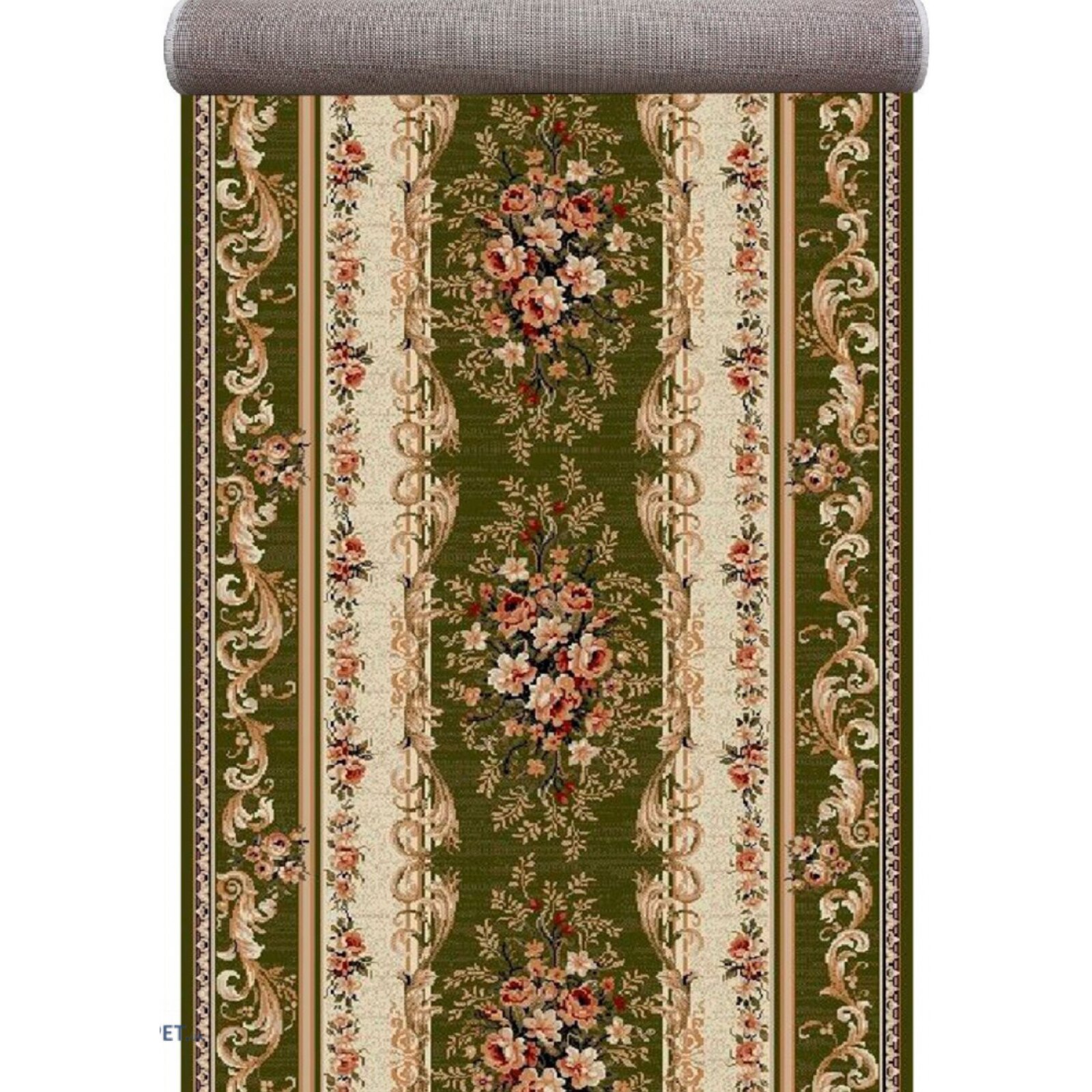 Traversa Living, Model Lotos 535/310, Latime 80 cm, Verde 80 x 300 ...