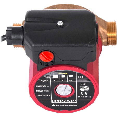 Pompa de circulatie a apei, 50 l/min, control cu 3 viteze, pentru apa ...