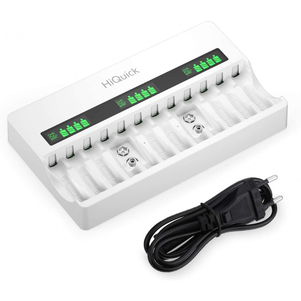 Incarcator Rapid pentru acumulatori Ni-Mh, AA, AAA, 9V, model C9028W ...