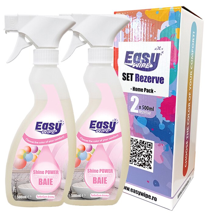 Set rezerve Home Pack pentru o baie stralucitoare, Easy Wipe Shine ...