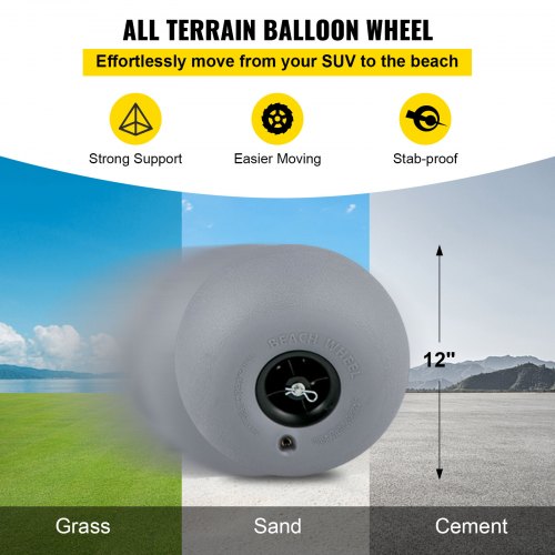 Caruta pentru plaja in nisip, Beach Wonder Wheeler, roti gonflabile de ...